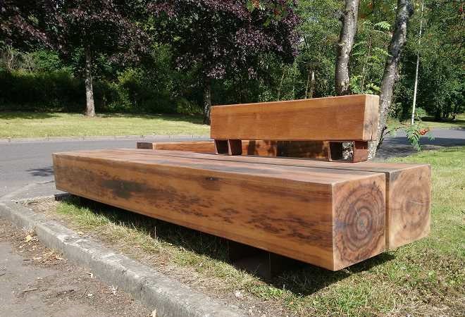 Blueton Ref 0804.33t Reclaimed Beam Bench